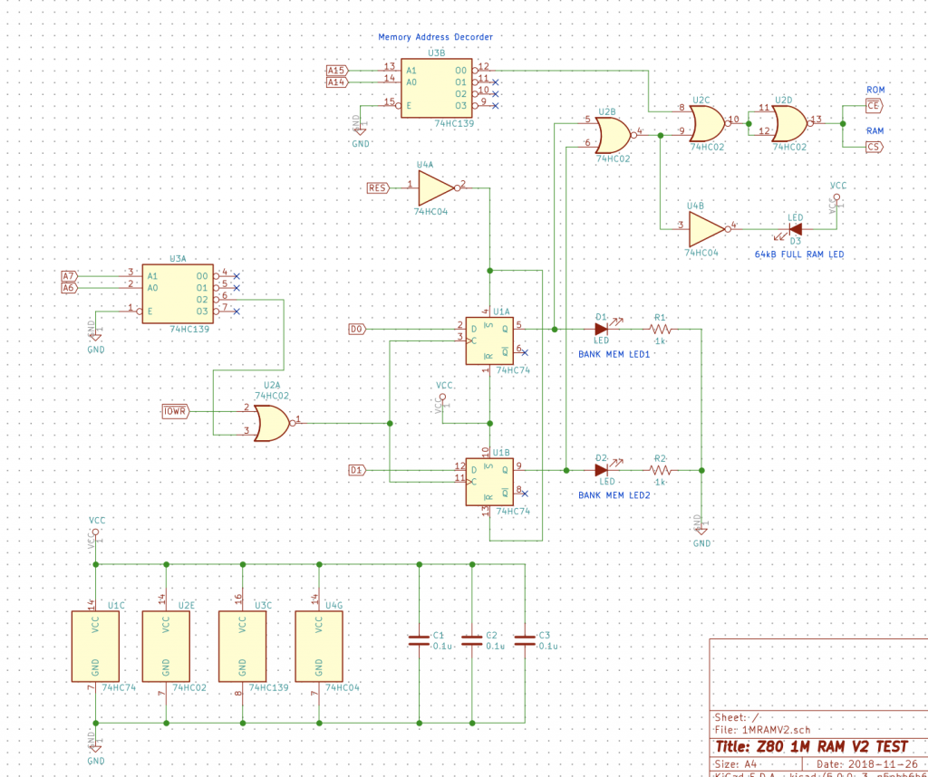 KZ80/SBC80系 128kBメモリーボード REV2 | KUNINET BLOG