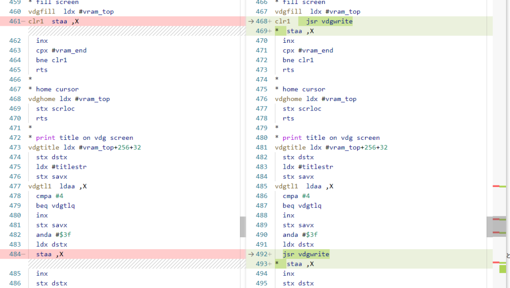K68-VDG MC6847ビデオボードの描画ノイズ対策 | KUNINET BLOG